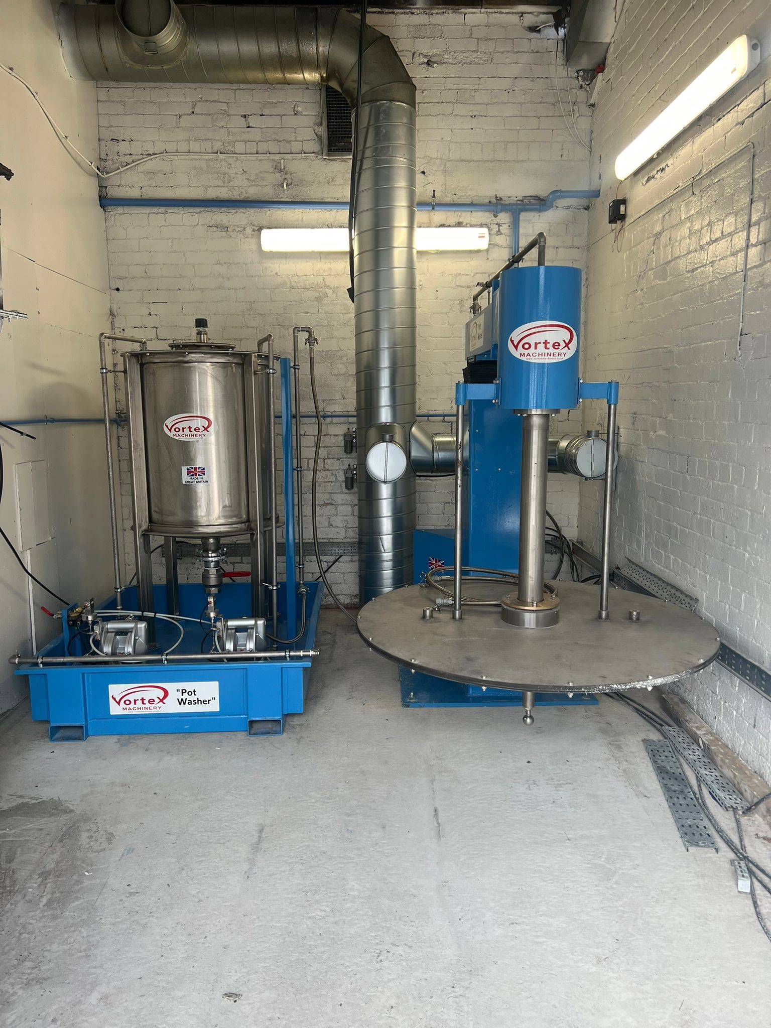 Custom-Built Vortex Pot Washer | Fast Cleaning for Change Pans up to 1300mm