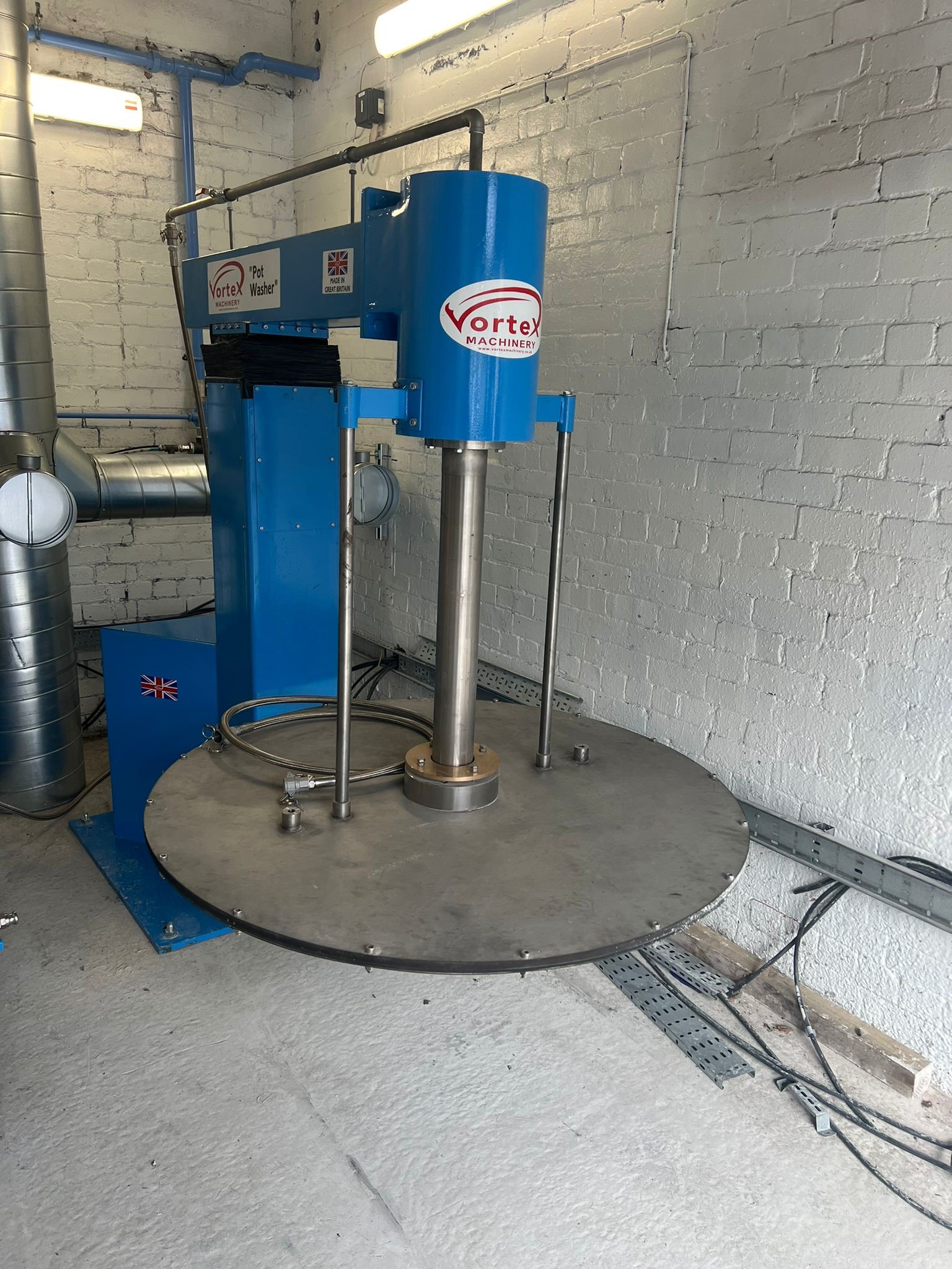 Custom-Built Vortex Pot Washer | Fast Cleaning for Change Pans up to 1300mm